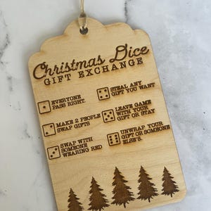 Dice Game Ornament - Family Ornament - Laser Cut Wood Christmas ...