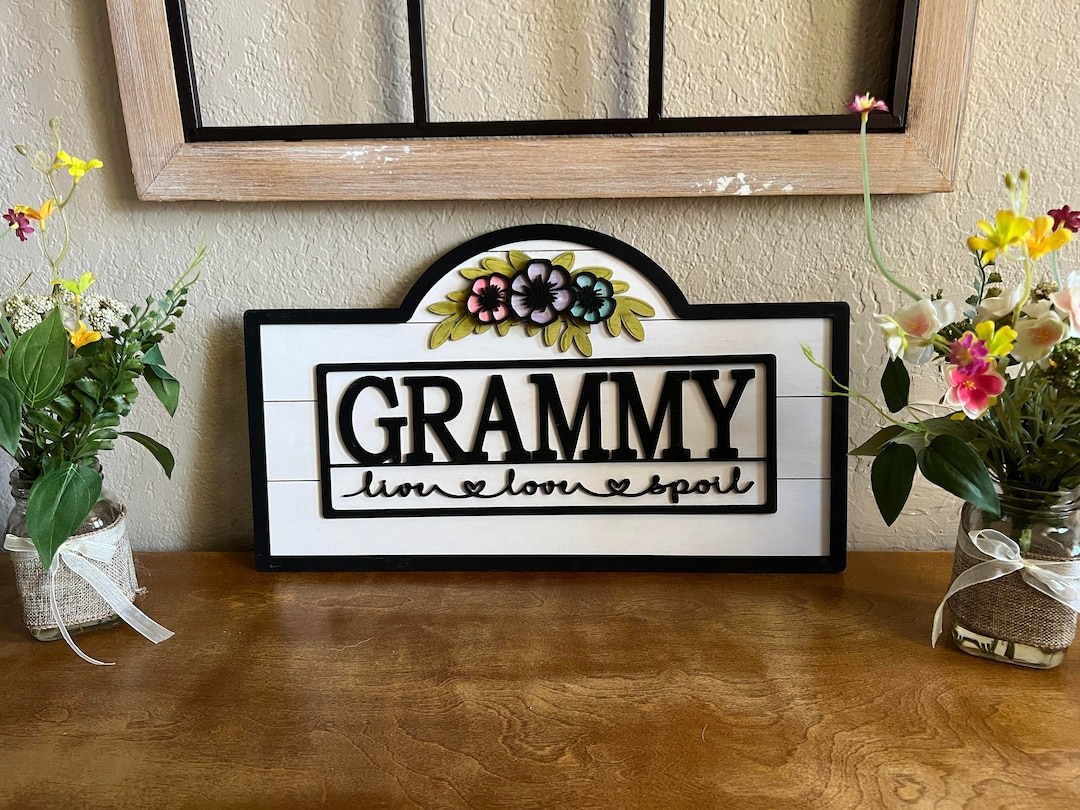 Mother's Day Sign - Grammy Sign - Grandma Sign - Mothers Day Family ...