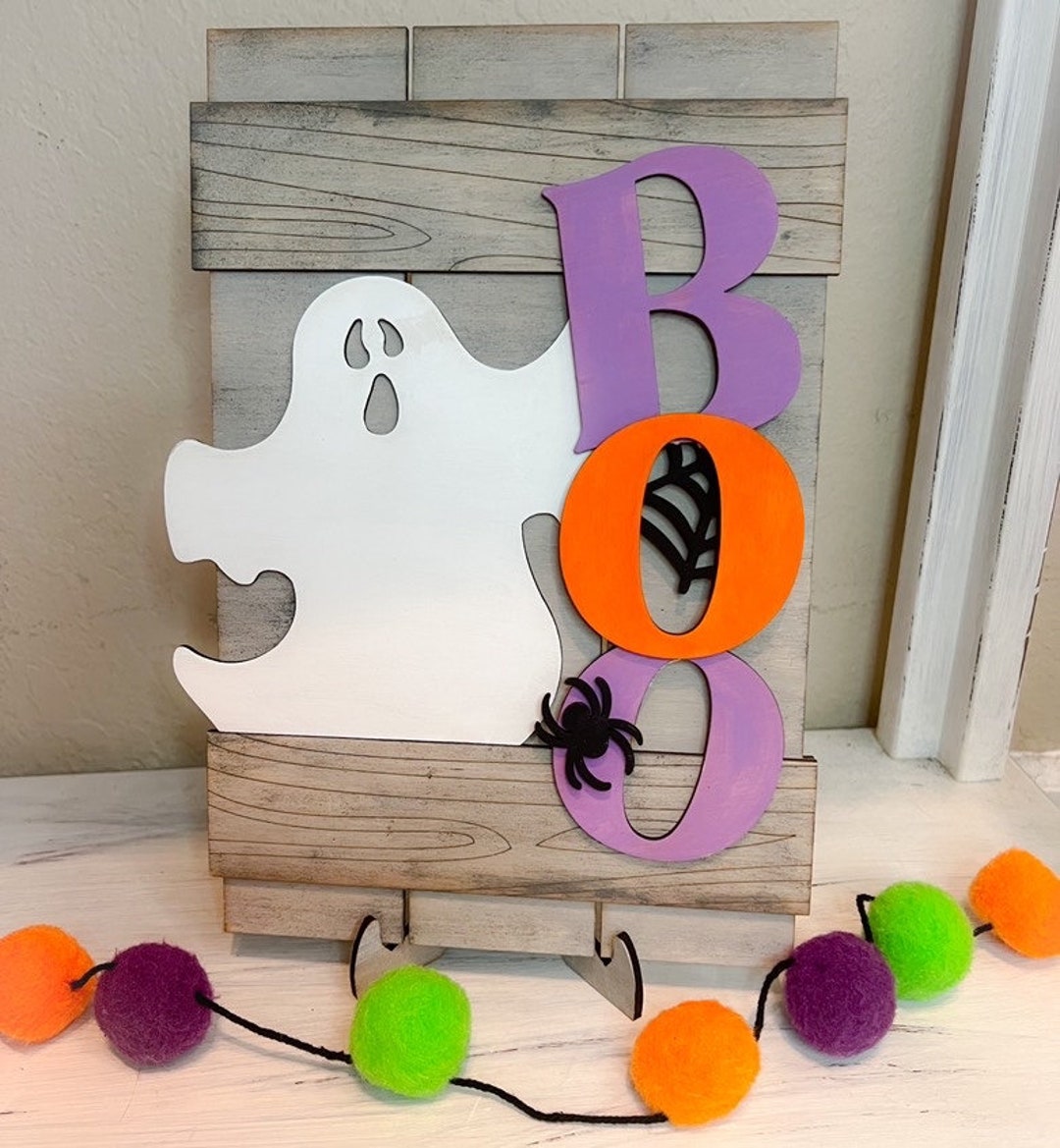 Ghost Signs - Boo Sign - Halloween Decoration - Halloween Decor ...