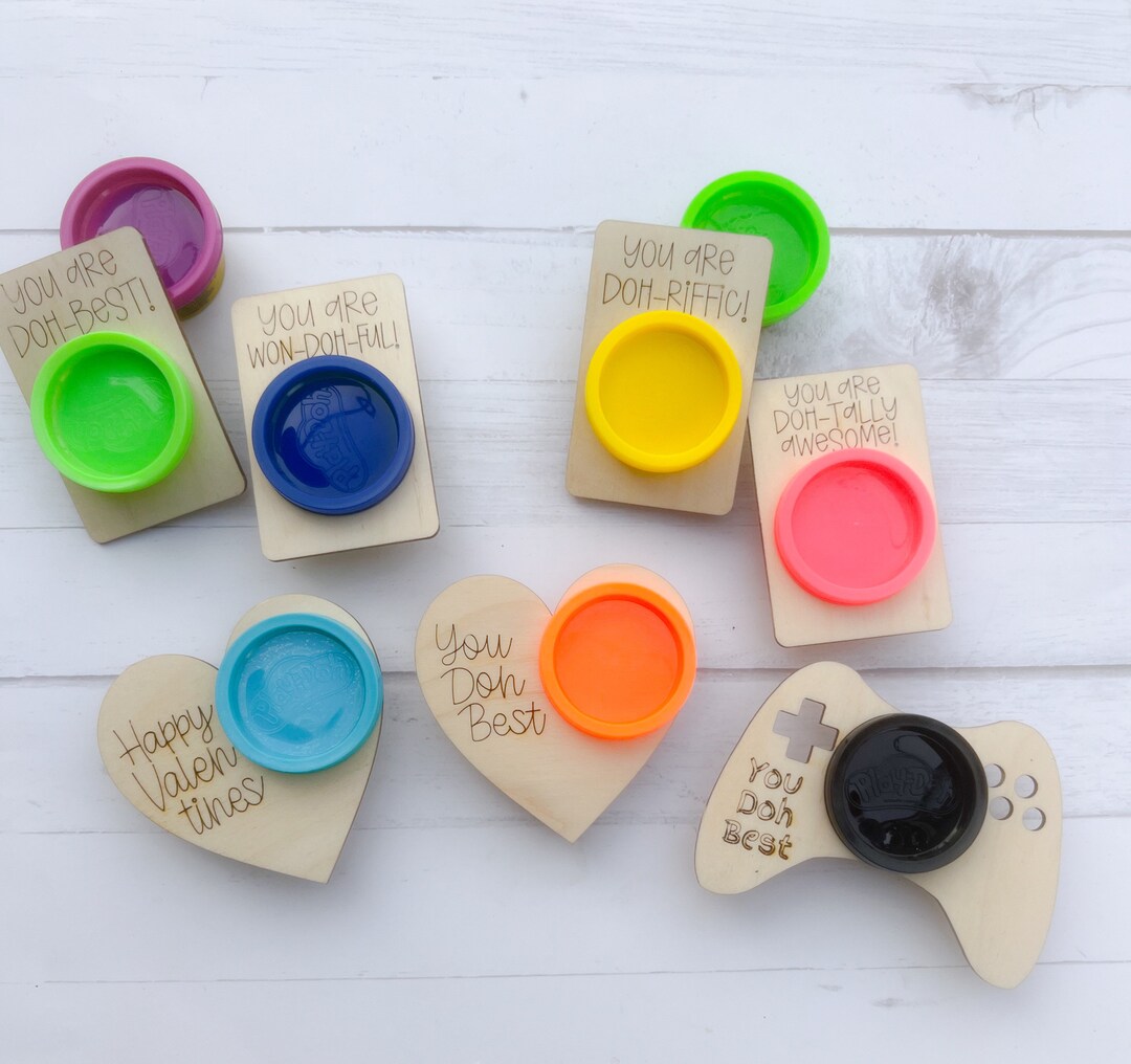 Kids Valentine - Dough Holder Valentine’s - Class Favors - Valentine ...