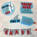 Shark Tiered Tray Set Shark Decor Beach Tiered Tray - Etsy