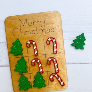 Christmas Tic Tac Toe - Shelf Helper Game - Christmas Game - Tic Tac ...