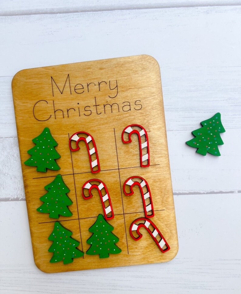 Christmas Tic Tac Toe - Shelf Helper Game - Christmas Game - Tic Tac ...