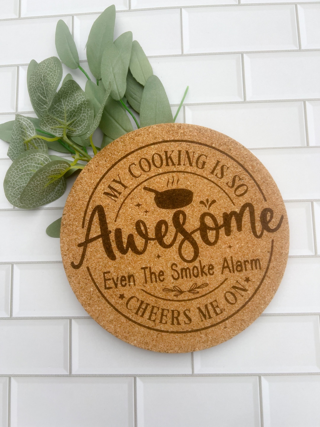 Funny Kitchen Gift - Cork Trivet - Custom Cork Trivet - High Heat Pot ...