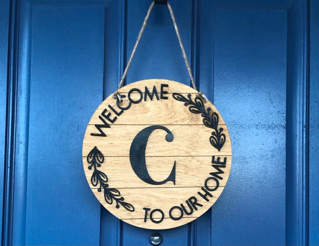 Welcome Door Hanger - Door Hanger - Wall Decor - Farmhouse Decor ...