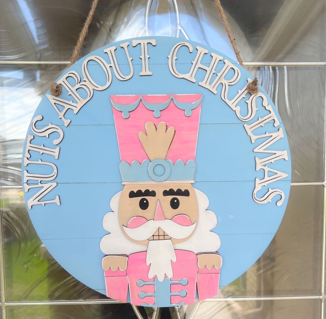 Nutcracker Door Hanger - Christmas Door Hanger - Door Hanger - Wall ...