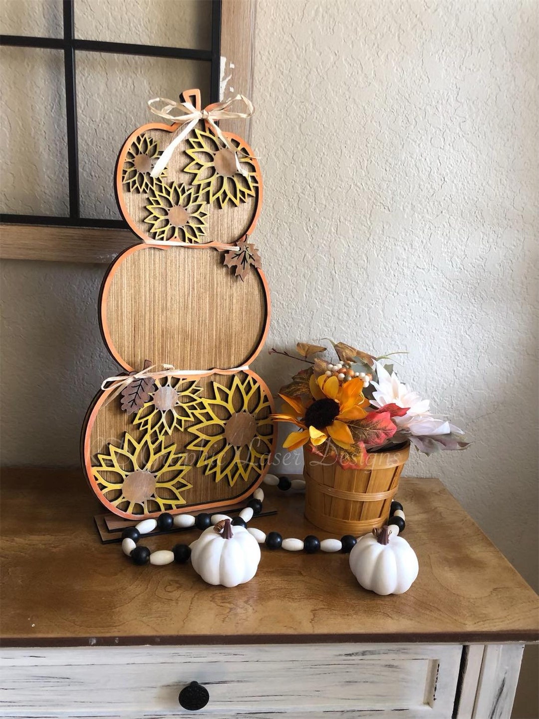 Stacked Pumpkin Sign - Cheetah Pumpkin - Last Name Pumpkin Sign ...