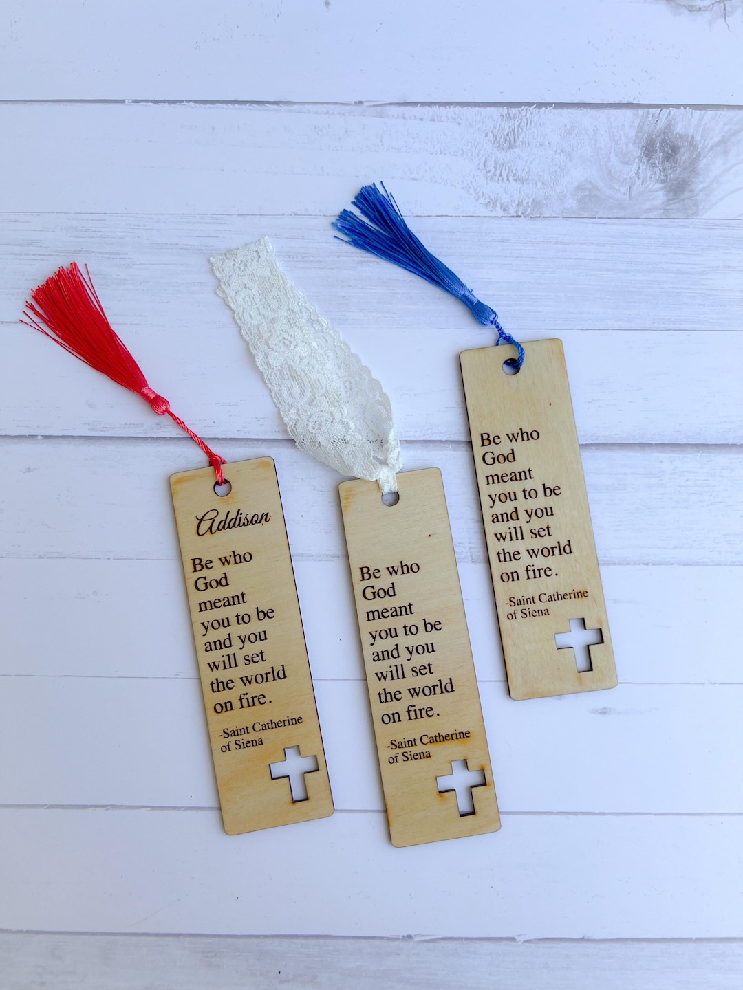 First Communion Gift - Personalized Bookmark - Catherine of Siena ...