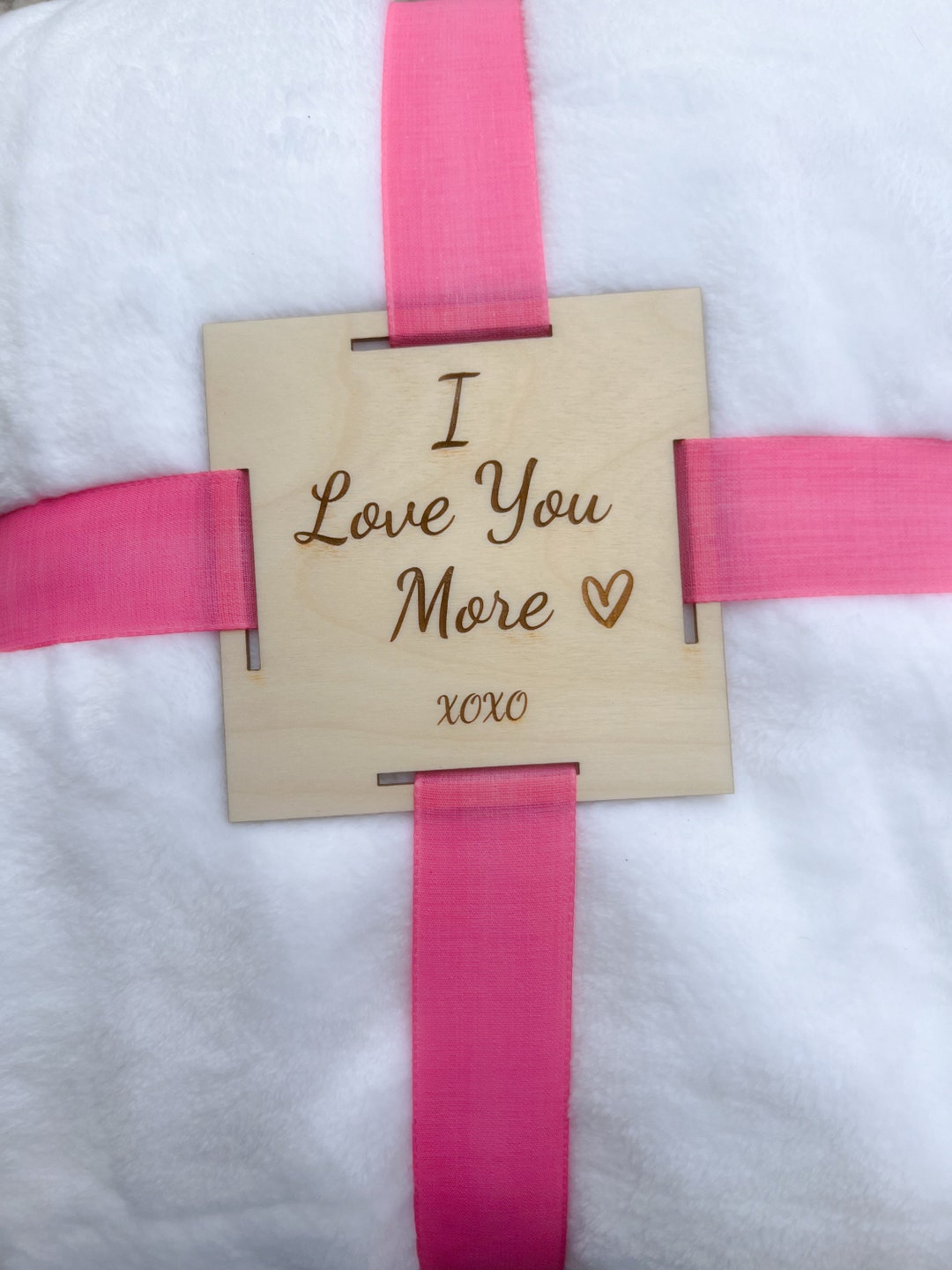 Wood Blanket Tag - Valentine Blanket Tag - Blanket Tag - Housewarming ...