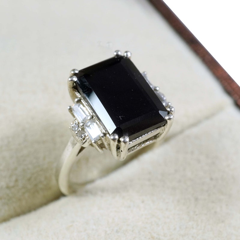 Black Onyx Ring - Etsy