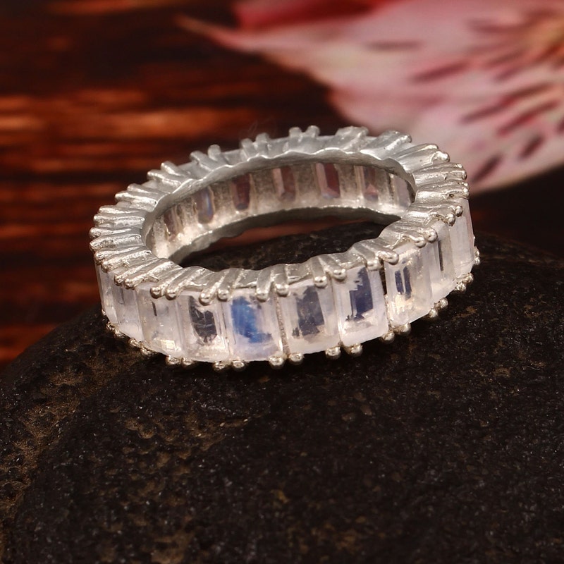 Moonstone Band - Etsy