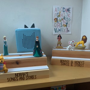 Personalised Tonies Character Stand, Magnetic Shelf for Toniebox ...