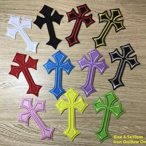 Iron on Patch Cross Patch Crucifix Patches Embroidered Patch - Etsy