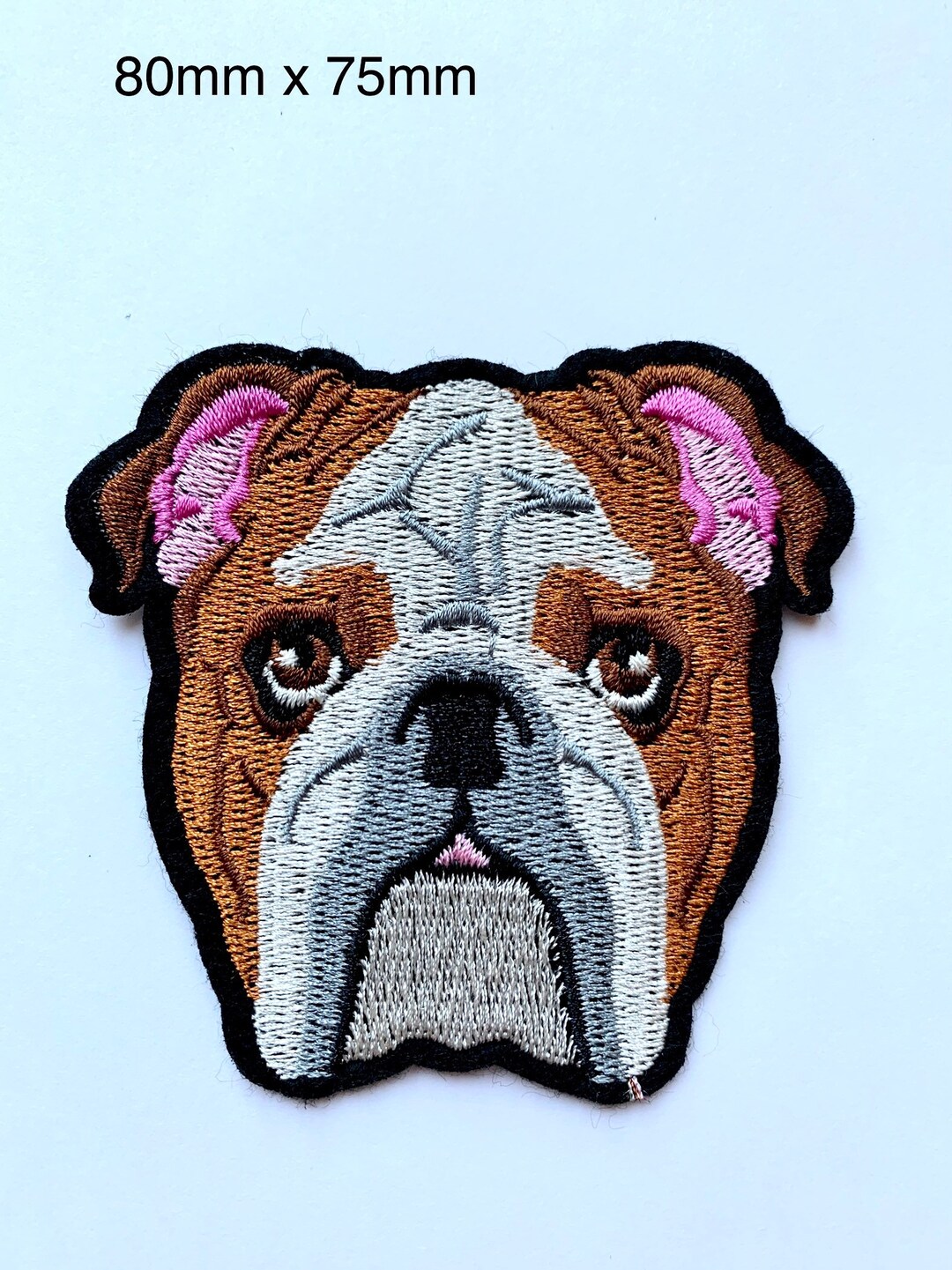 Perro boxer cosido / hierro en parche bordado - Etsy España