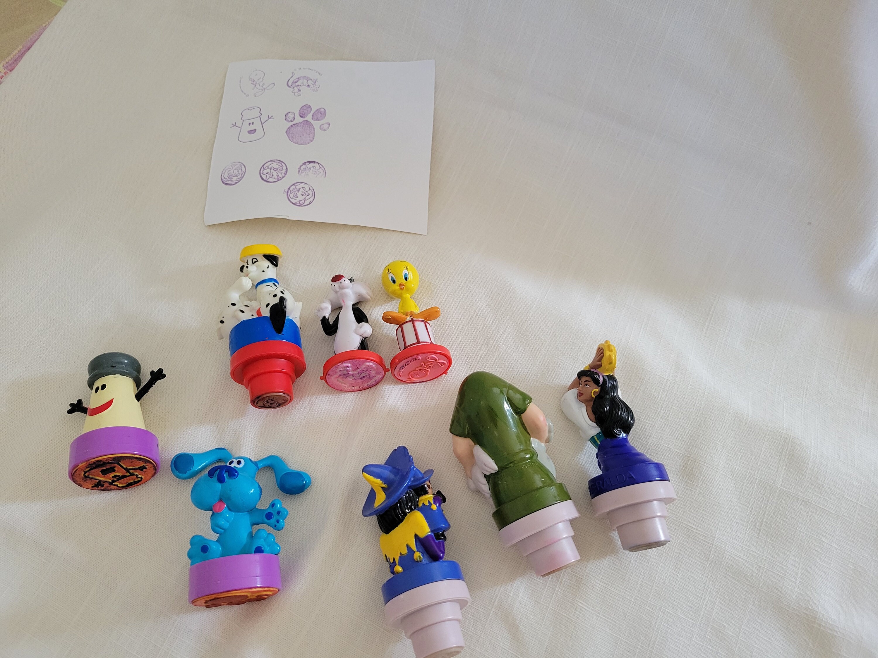 Disney Hunchback, WB Sylvester & Tweety, Blues Clues -8 Hard Plastic ...