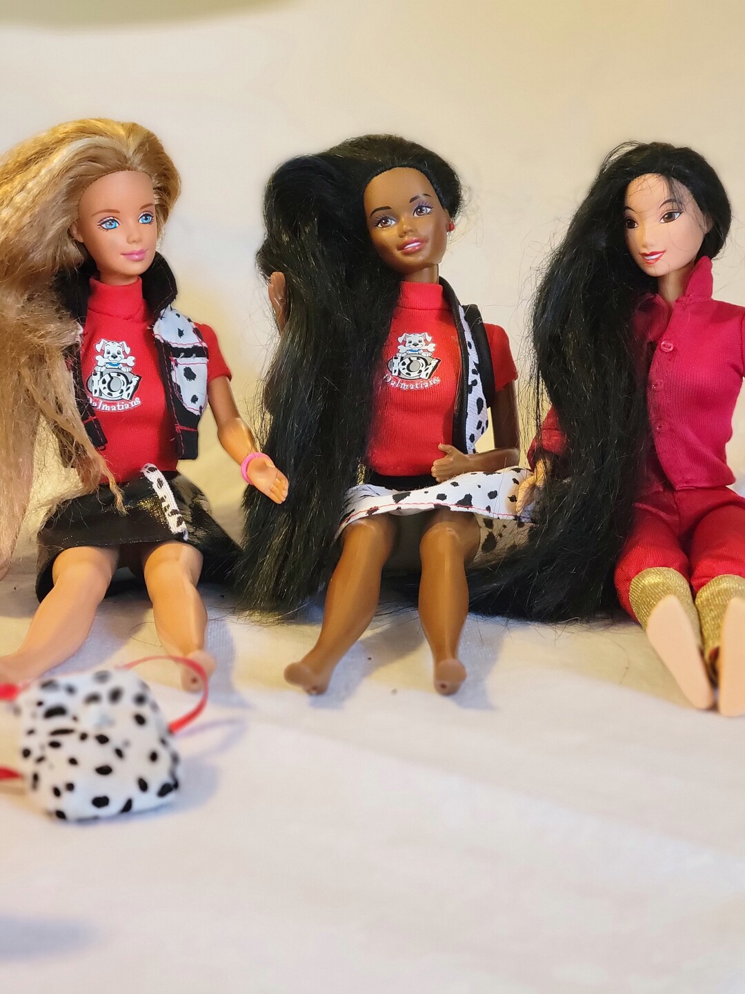 Barbies- 1990's 2 Dalmation, and 1 Mulan Barbies, Great Condition ...