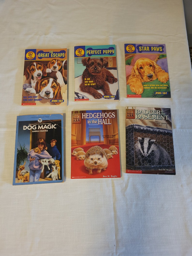 Vintage Children's Animal Book Collection: Puppy Patrol & Animal Ark - Etsy