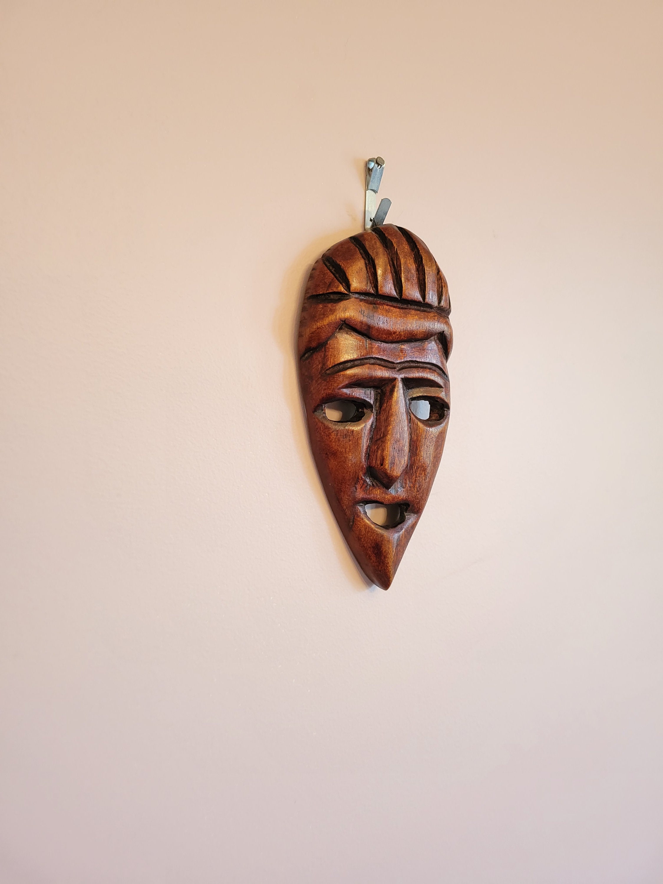 3 Caribbean Hand Carved Wooden Masks Small Medium Large - Etsy
