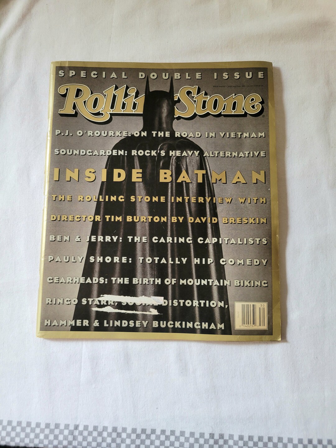 Vintage Rolling Stone Batman Cover, Special Double Issue 634 & 635 ...