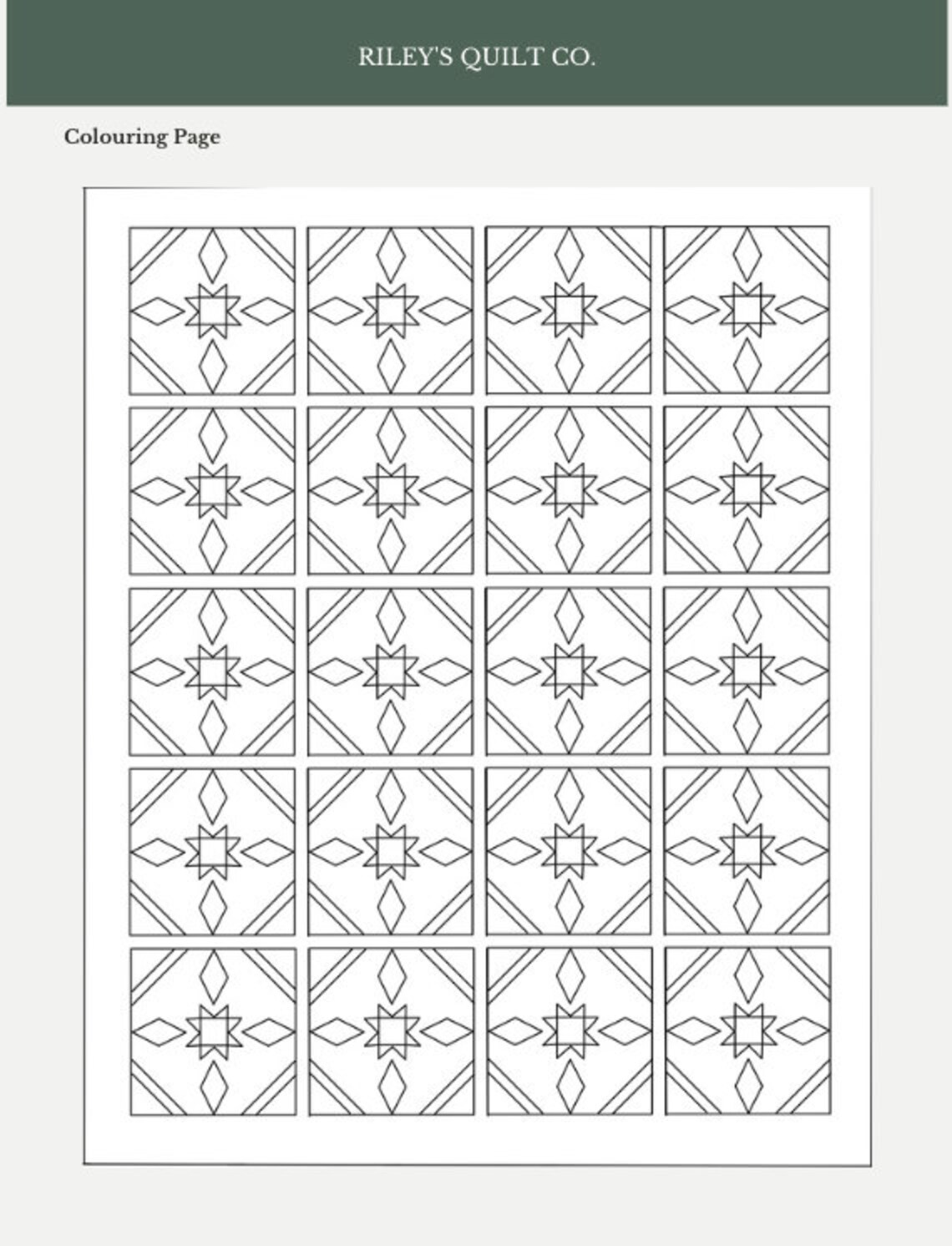Spanish Tiles Quilt Pattern Digital Download - Etsy