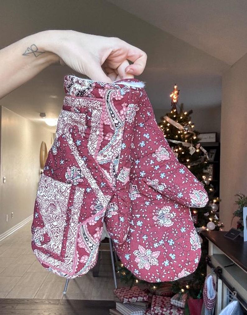 Upcycled Quilted Mittens Sewing Pattern Beginner Friendly - Etsy