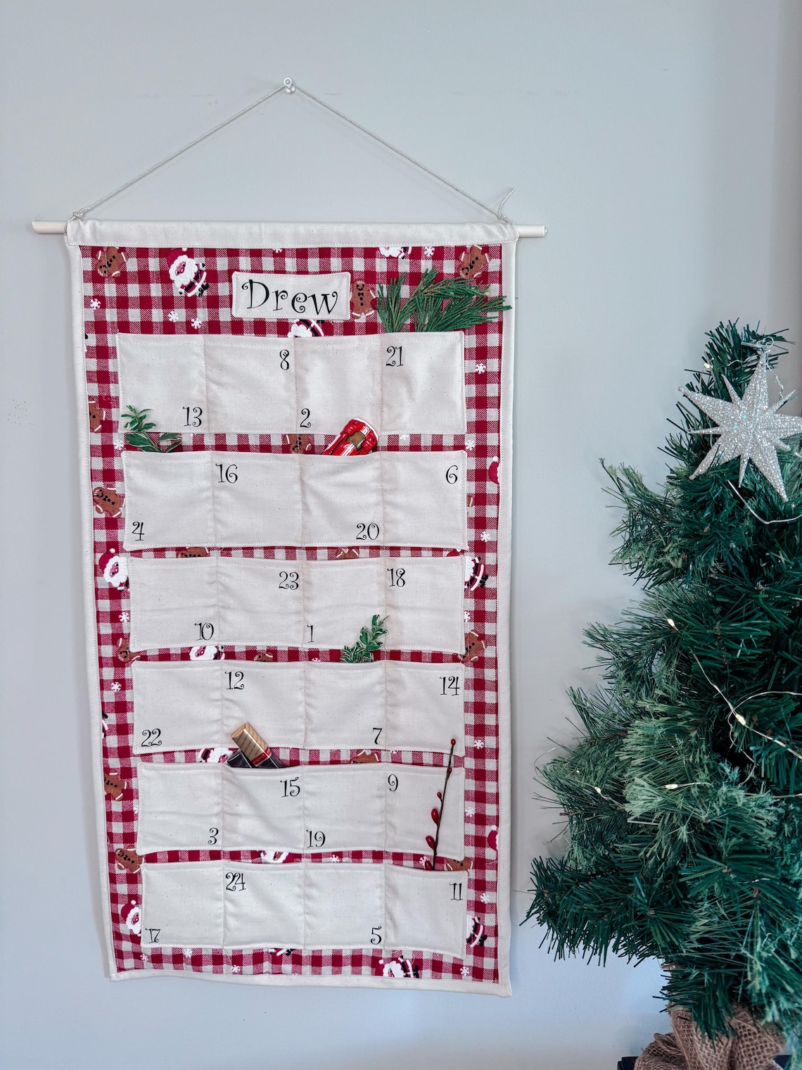 Quilted Advent Calendar Sewing Pattern Beginner Friendly - Etsy