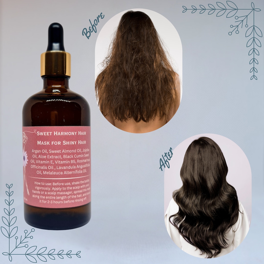 Hair Oil for Growth and Shine - Enriched With Rosemary, Almond, Jojoba ...