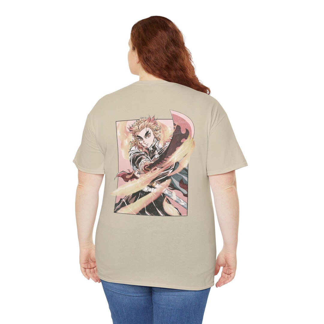 Kyojuro Rengoku Flame Hashira | Demon Slayer T-shirt | Unisex Cotton ...