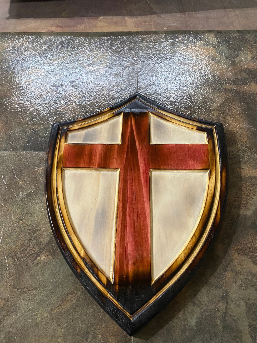 Shield of God, Religious Gift, Unique Flag Wall Hanging, Religious ...