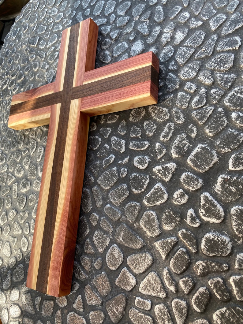 Unique Cross Wall Hanging Hardwood Cross Wall Hanging - Etsy