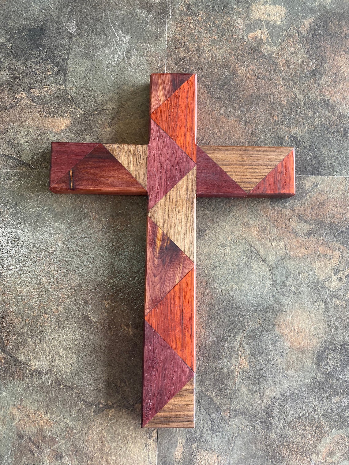 Unique Cross Wall Hanging, Hardwood Cross Wall Hanging, Religious Gift ...