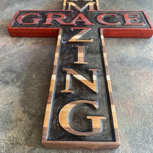 Christian Cross, Amazing Grace Cross, Christian Gift, Jesus Christ Gift ...