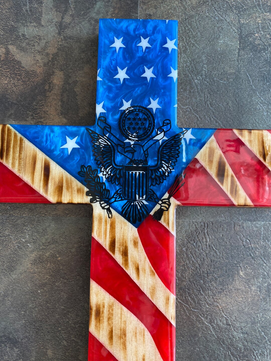 Army American Flag Cross, Army Veteran Gift, Military Gift, Army Decor ...