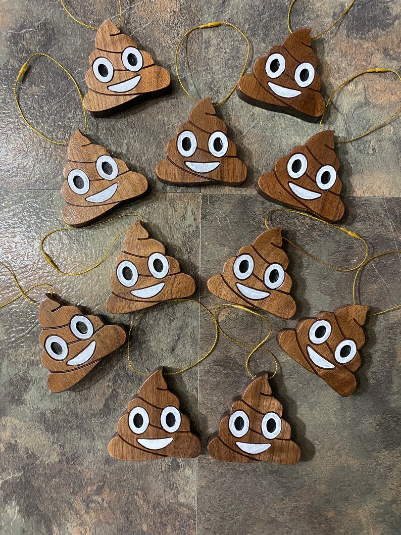 Poop Emoji, Funny Christmas Ornaments, Christmas Ornaments, Tree ...