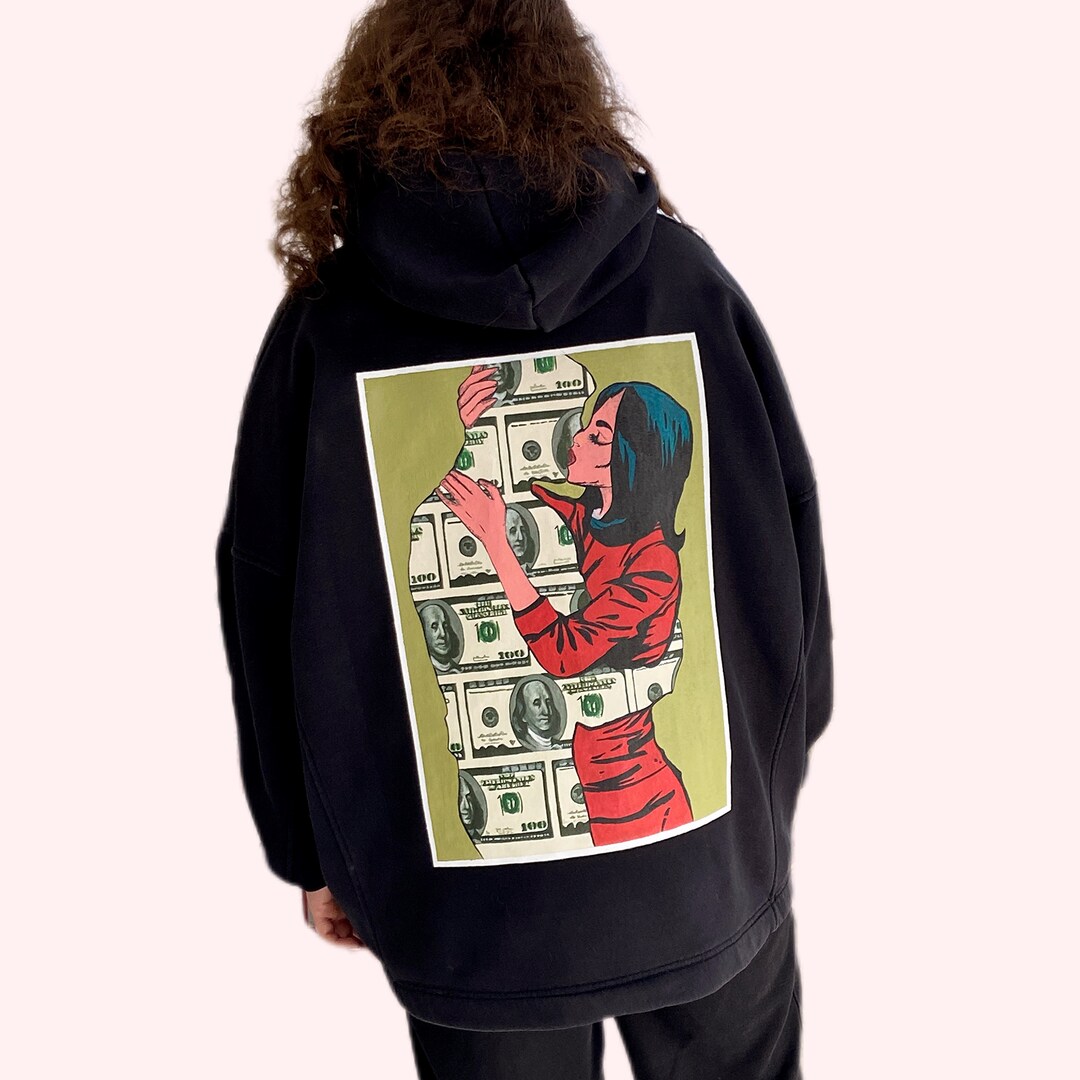 Custom Hand-painted Hoodie, Acrylic Paint, Custom Sweatshirt, Unisex ...