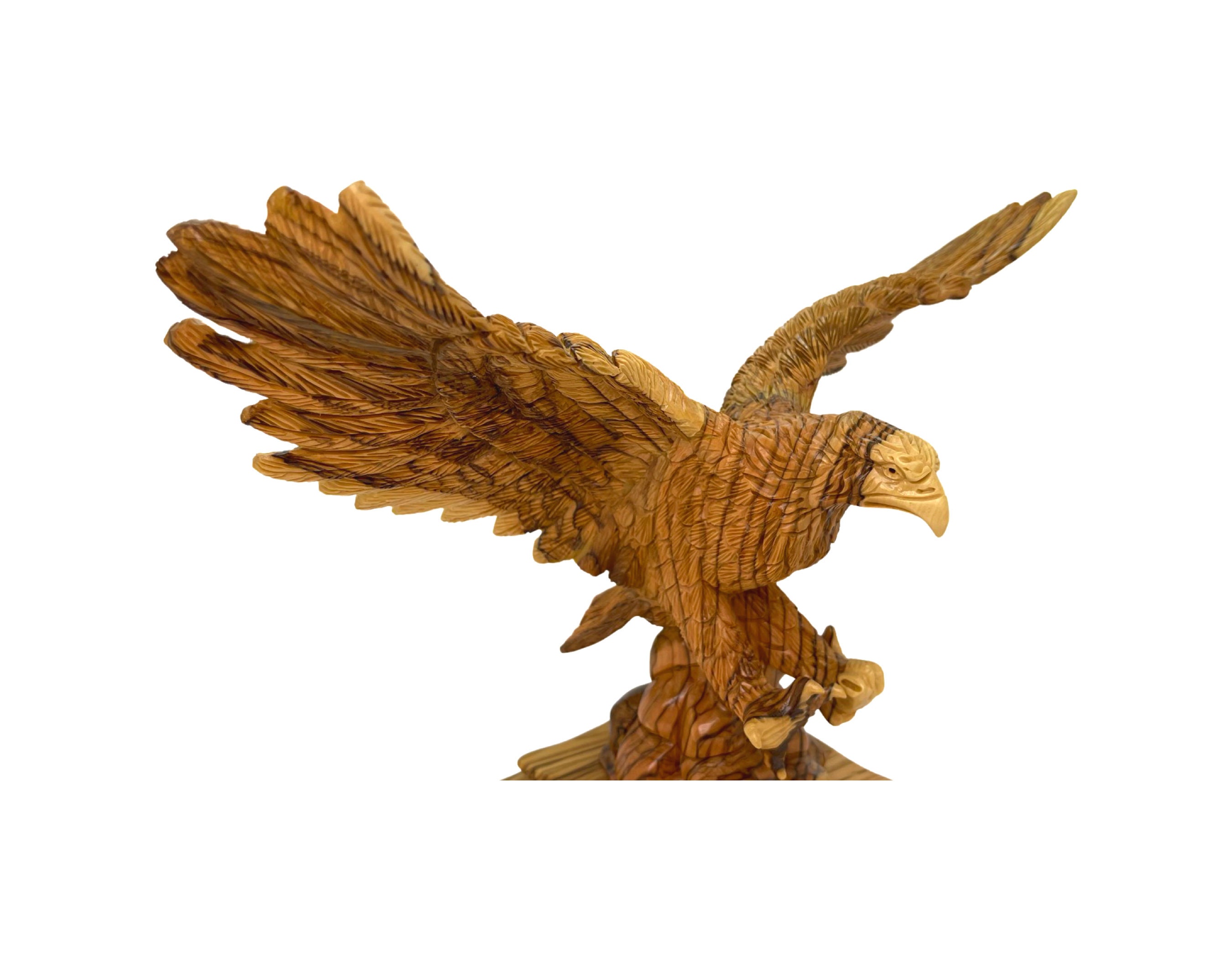 Eagle Hawk Figure Wooden Animal Fengshui Wealth Money Gift - Etsy