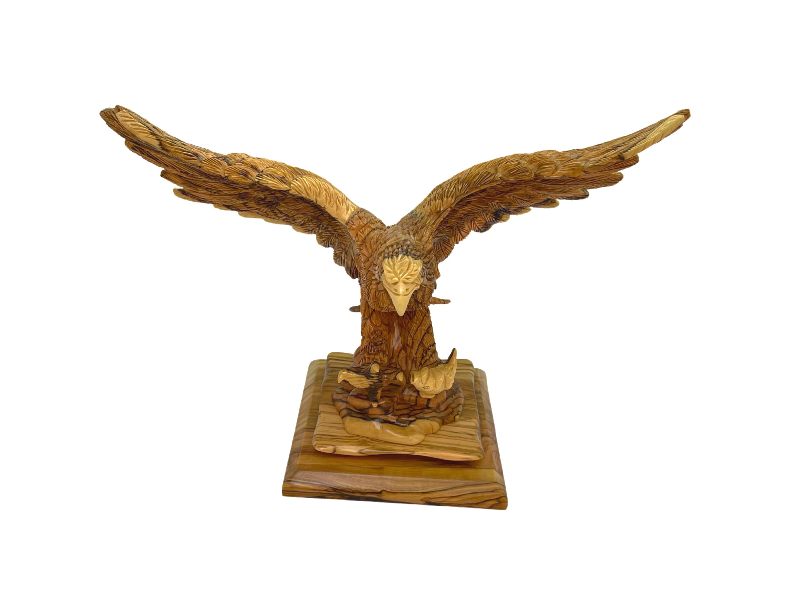 Eagle Hawk Figure Wooden Animal Fengshui Wealth Money Gift - Etsy