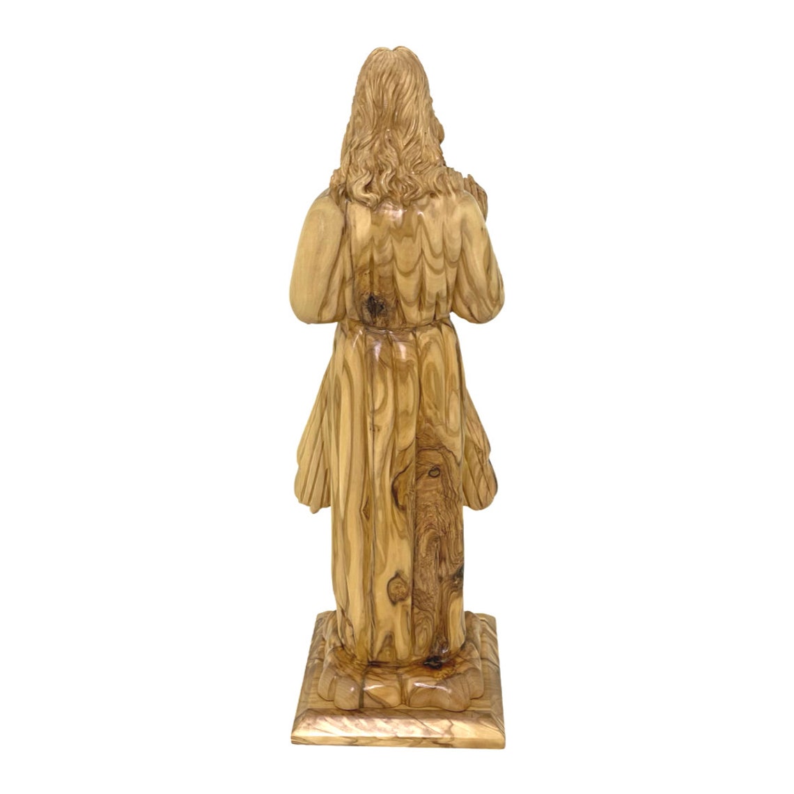 Divine Mercy Jesus Christ Large Statue Olive Wood Miracle | Etsy
