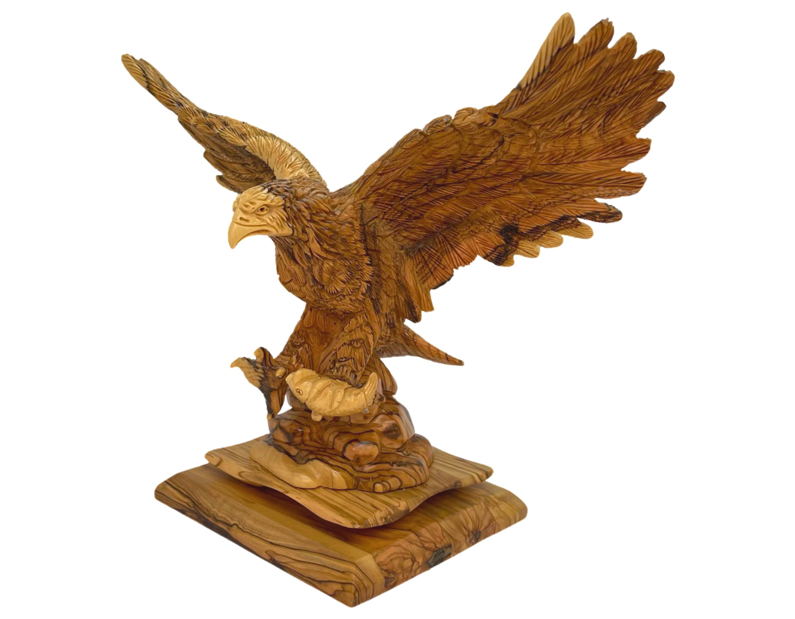 Eagle Hawk Figure Wooden Animal Fengshui Wealth Money Gift - Etsy