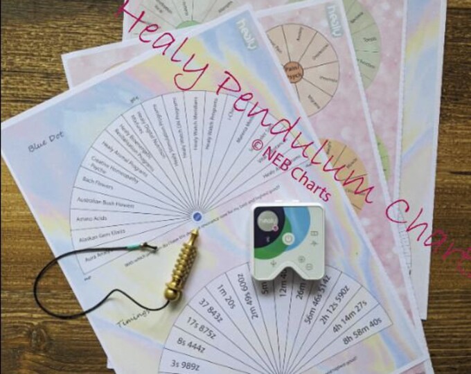 Healy Advisor Analysis Dowsing Charts Blue Dot - Etsy
