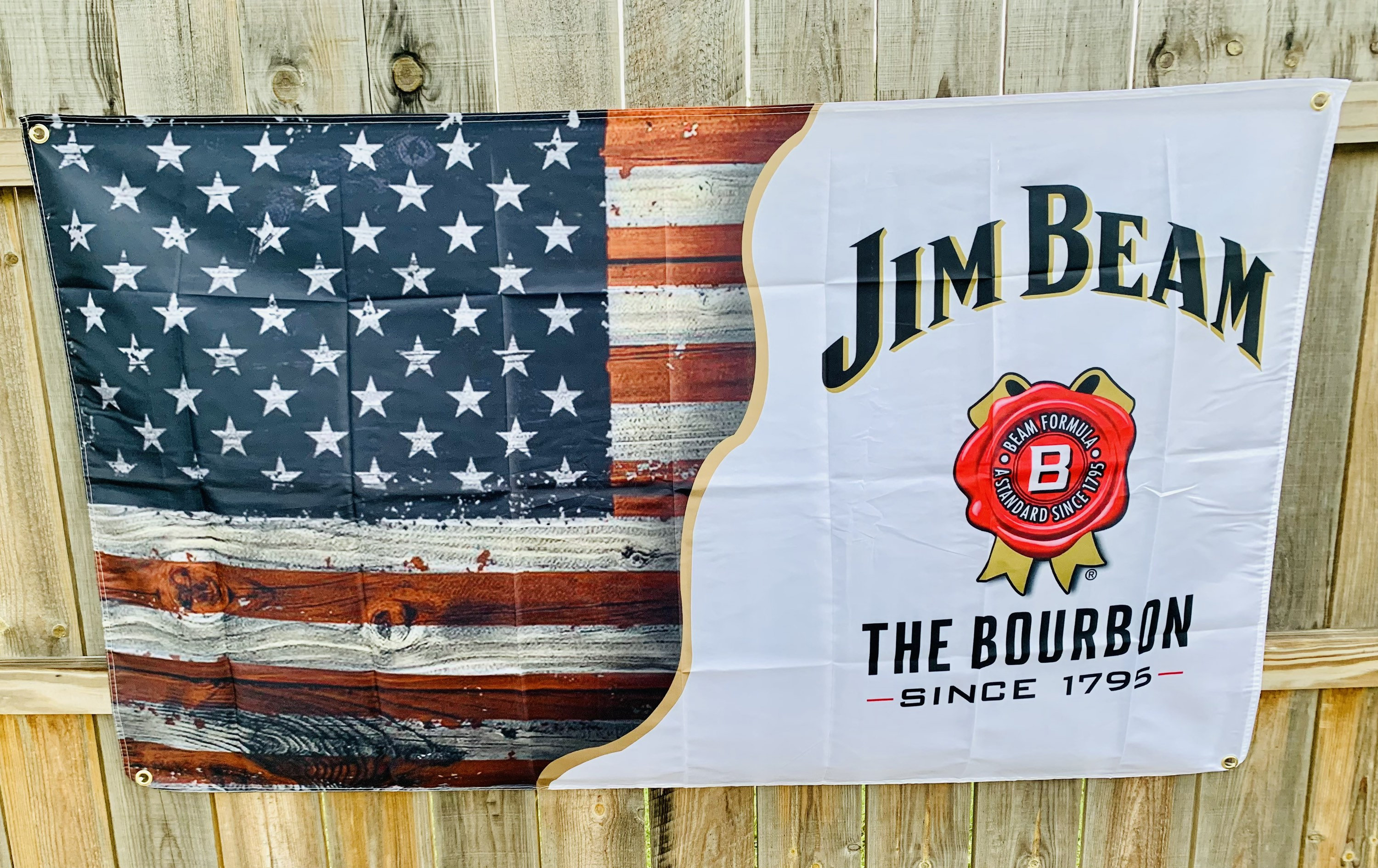 Jim/beamthebourbonwhiskey Flag 3x5 Ft Banner Bar Man Cave Wall Decor ...