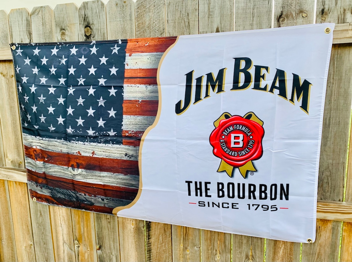 Jim/beamthebourbonwhiskey Flag 3x5 Ft Banner Bar Man Cave Wall Decor ...
