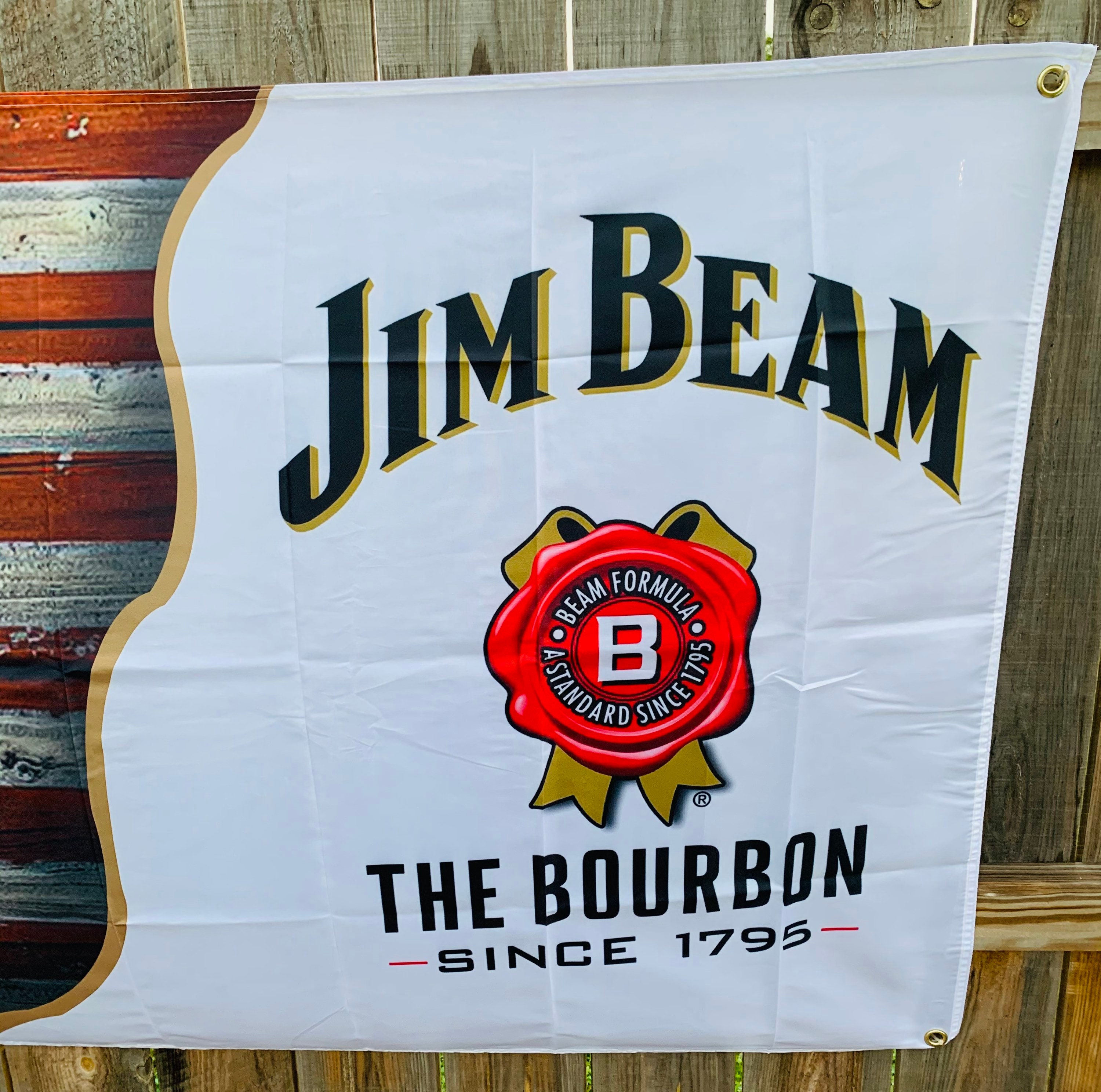 Jim/beamthebourbonwhiskey Flag 3x5 Ft Banner Bar Man Cave Wall Decor ...