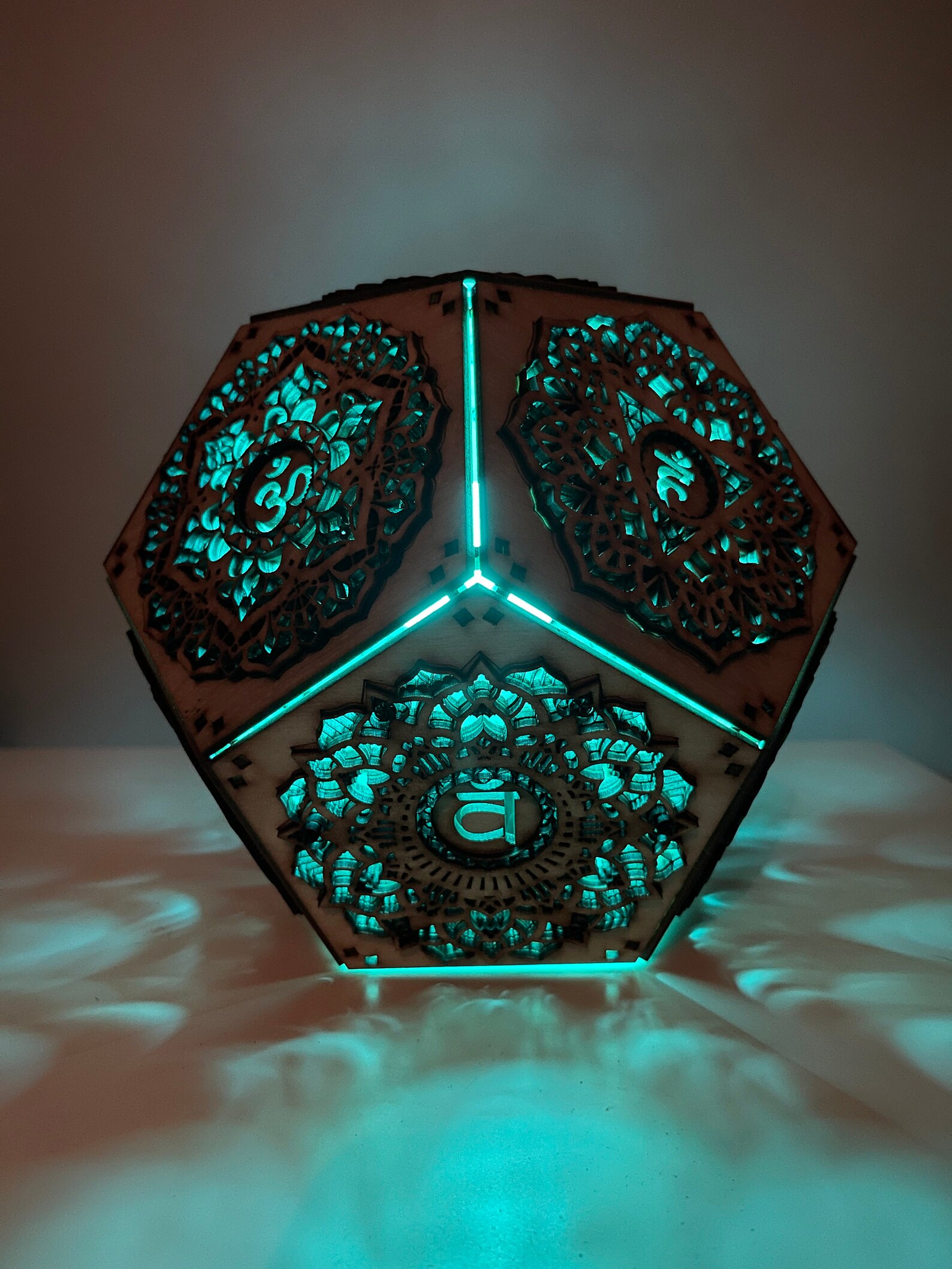 Chakras Lamp Table Lamp Modern Lamp Wood Lamp Shade | Etsy