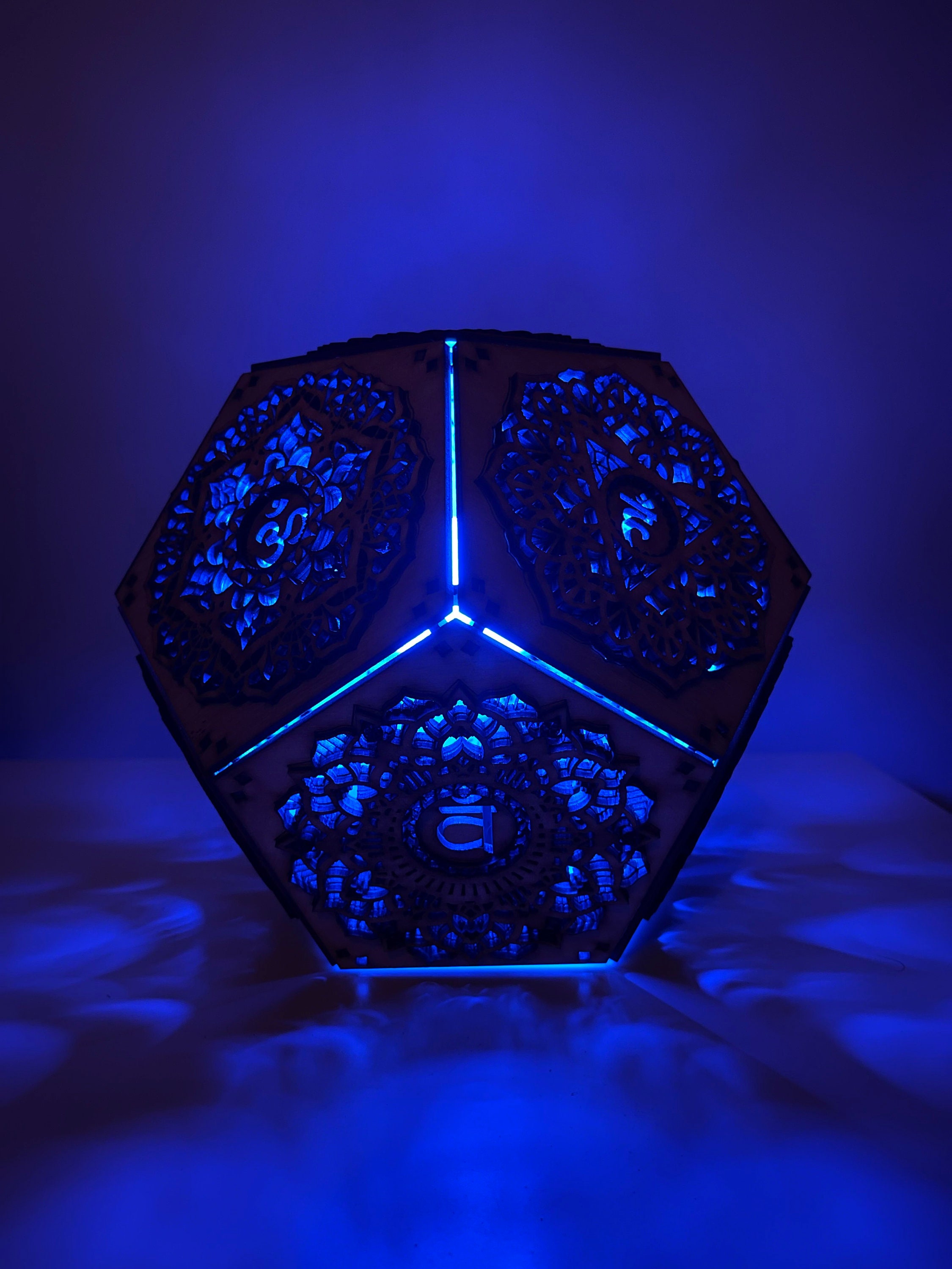 Chakras Lamp Table Lamp Modern Lamp Wood Lamp Shade | Etsy