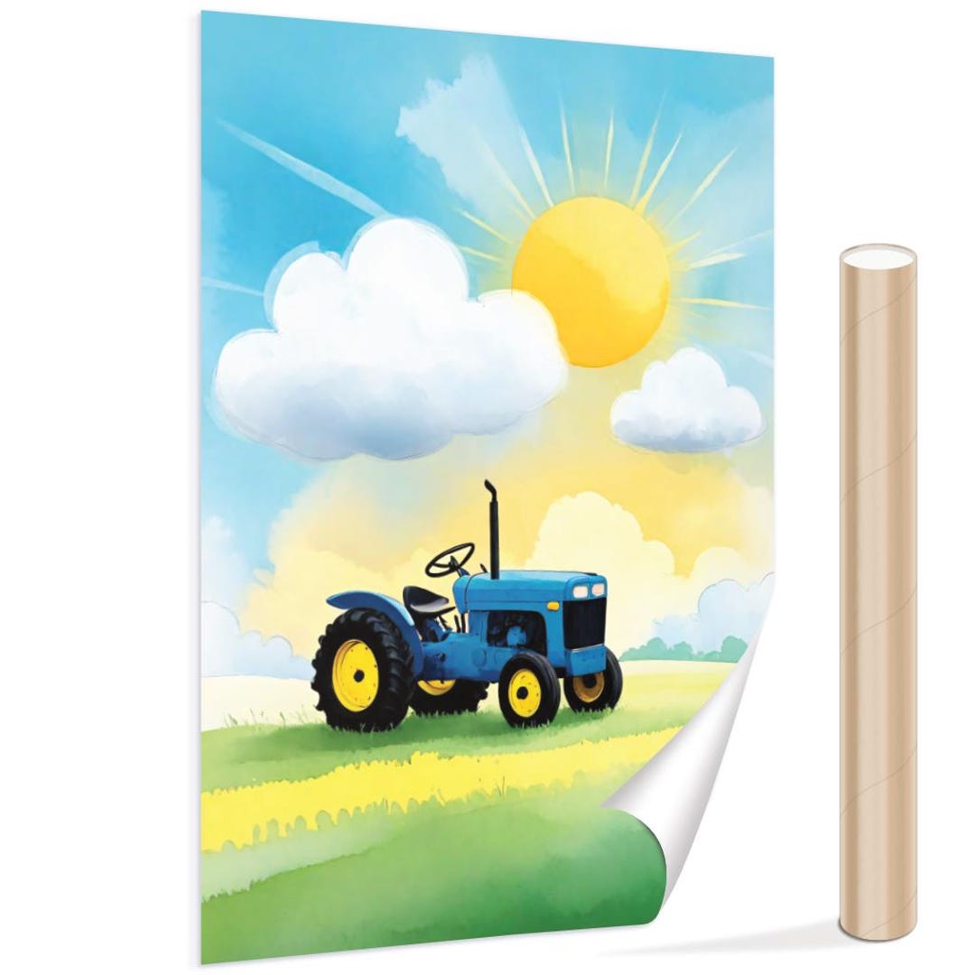 Tractor Farm - Poster for Kids | Wall Art for Children | Decor for Kids ...