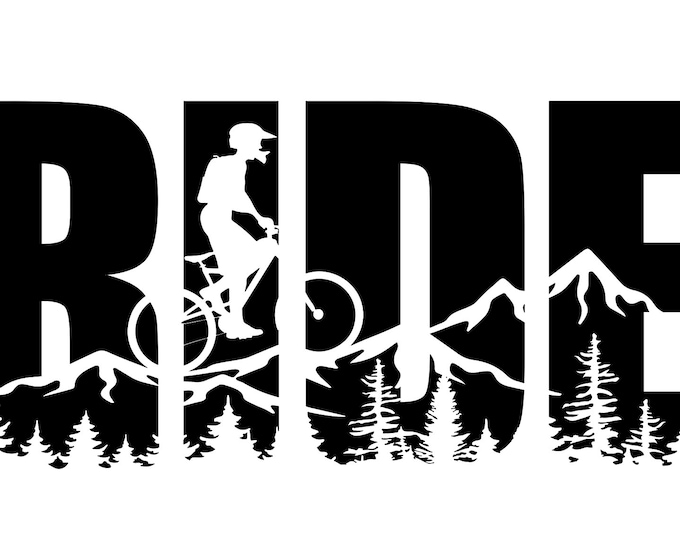 MTB Aufkleber Mountainbike Mtb Vinyl Sticker Decal Aufkleber Mountain ...