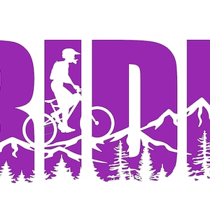 Sticker RIDE | Personalized | Mountain Bike | Car Sticker | Motorcycle ...