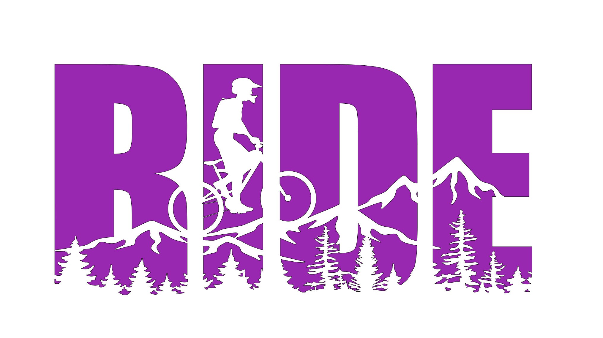 Sticker RIDE | Personalized | Mountain Bike | Car Sticker | Motorcycle ...