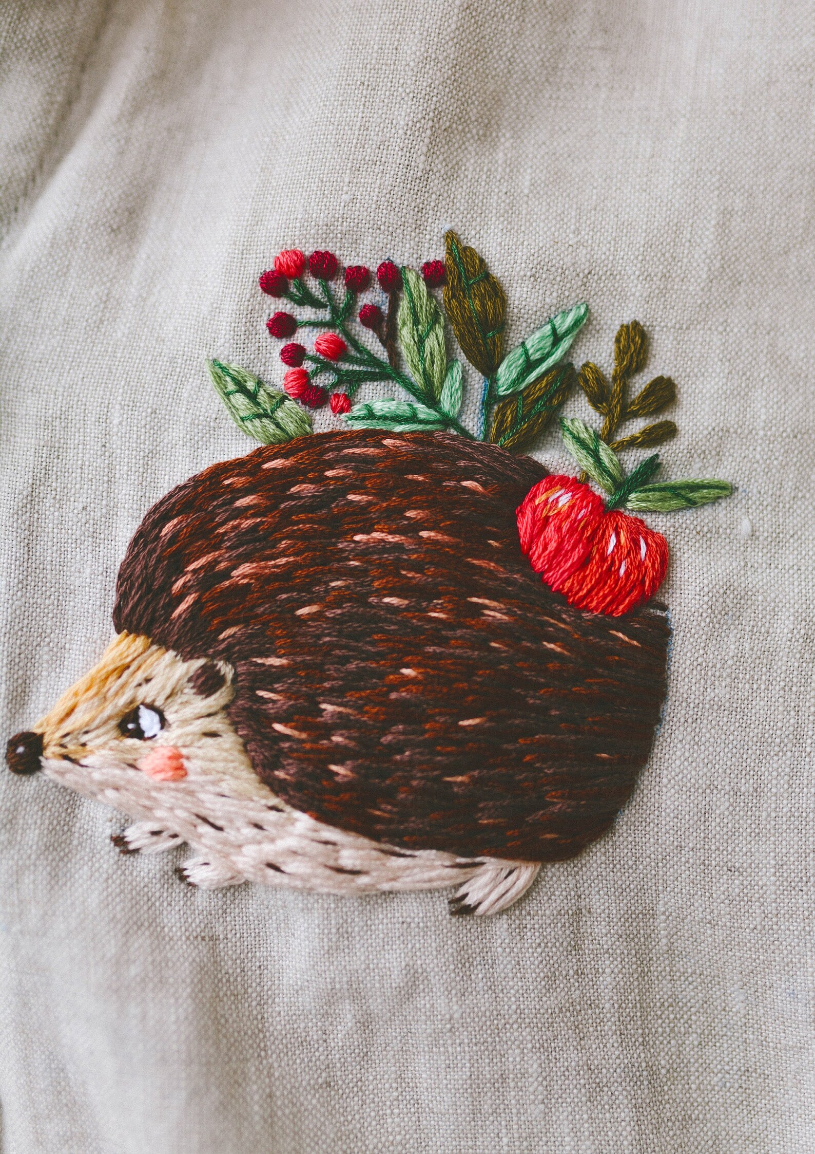 Modern Handmade Embroidery Hedgehog Kids Clothes - Etsy